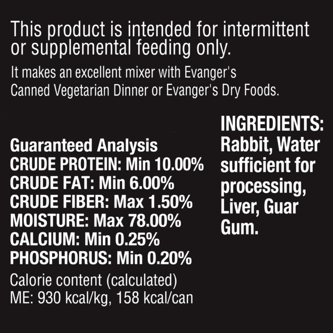 Complements Grain Free Rabbit for Dogs & Cats 12.5 oz – Evanger's Dog ...