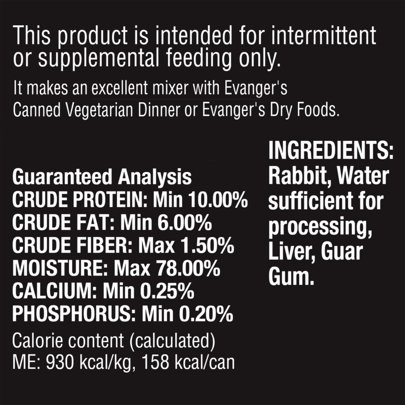 Complements Grain Free Rabbit for Dogs & Cats 12.5 oz – Evanger's Dog ...