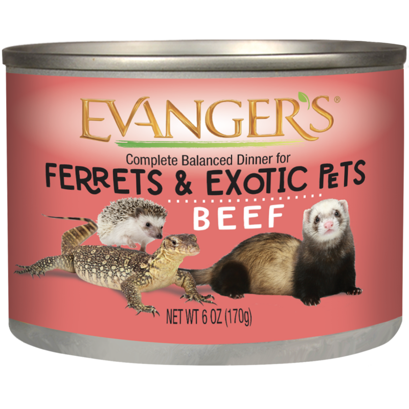 Beef Dinner for Ferrets & Exotic Pets – Evanger's Dog & Cat Food Co., Inc.